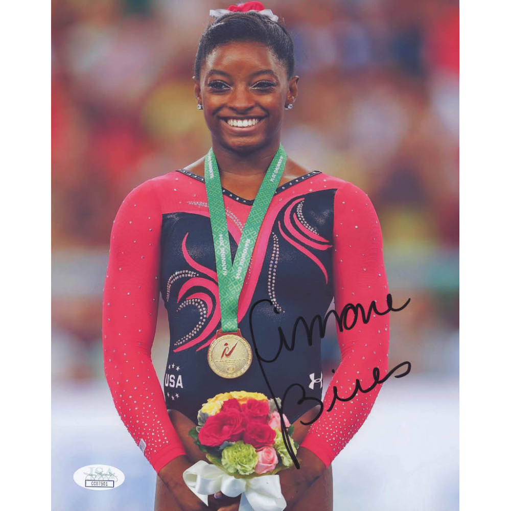 Simone Biles Signed Team USA 8x10 Photo (JSA COA) | Pristine Auction