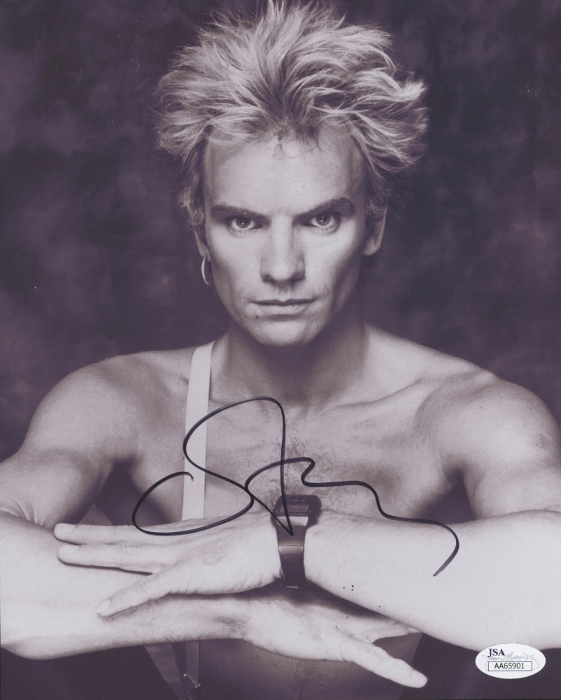 Sting Signed "The Police" 8x10 Photo (JSA COA) | Pristine Auction