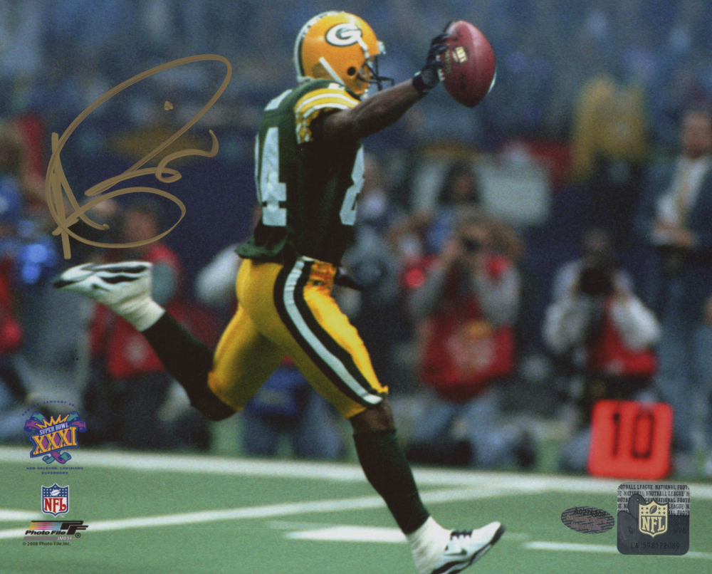 Andre Rison Signed Packers Super Bowl XXXI 8x10 Photo (Schwartz COA ...