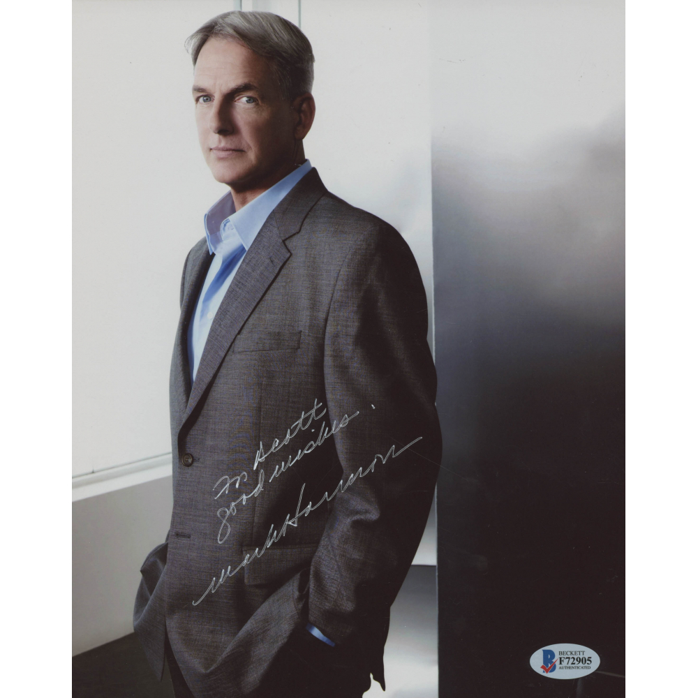 Mark Harmon Signed "NCIS" 8x10 Photo Inscribed "Good Wishes" (Beckett ...