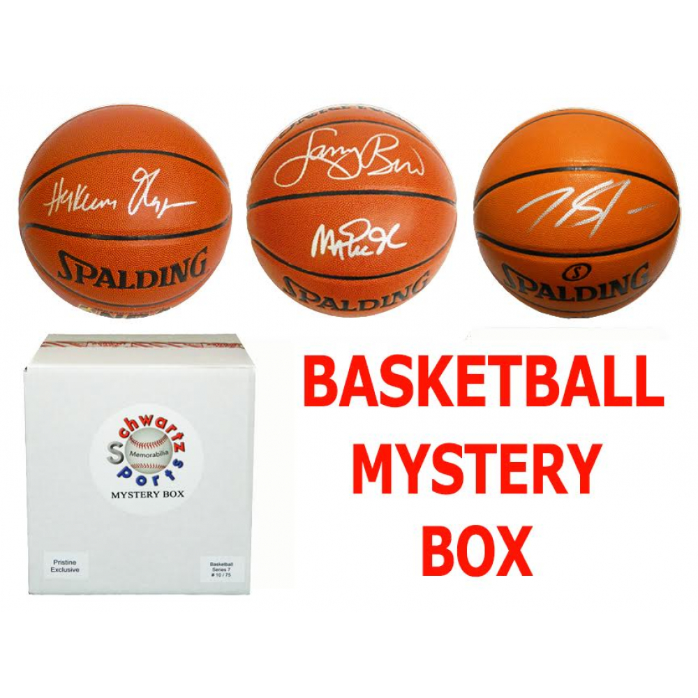 Schwartz Sports Basketball Superstar Signed Mystery Box Basketball ...