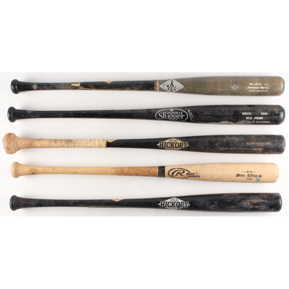 Lot of (5) Assorted Game-Used Baseball Bats | Pristine Auction