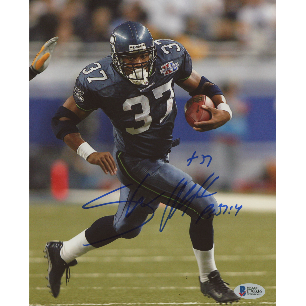 Shaun Alexander Signed Seahawks 8x10 Photo (Beckett COA) | Pristine Auction