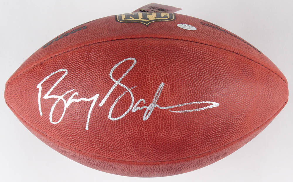 Barry Sanders Signed "The Duke" Official NFL Game Ball (Schwartz COA ...