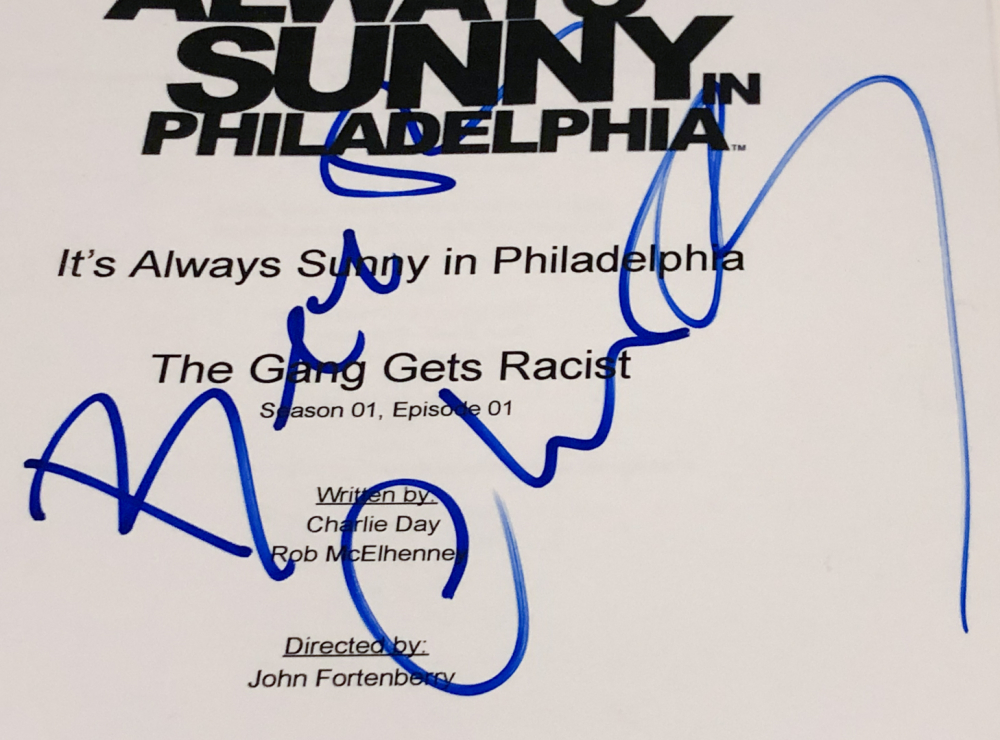 Charlie Day Signed "It's Always Sunny In Philadelphia" Full Episode ...