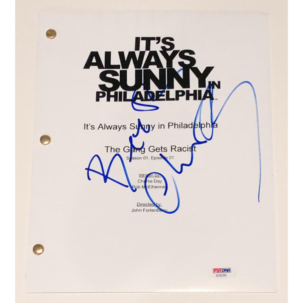Charlie Day Signed "It's Always Sunny In Philadelphia" Full Episode ...
