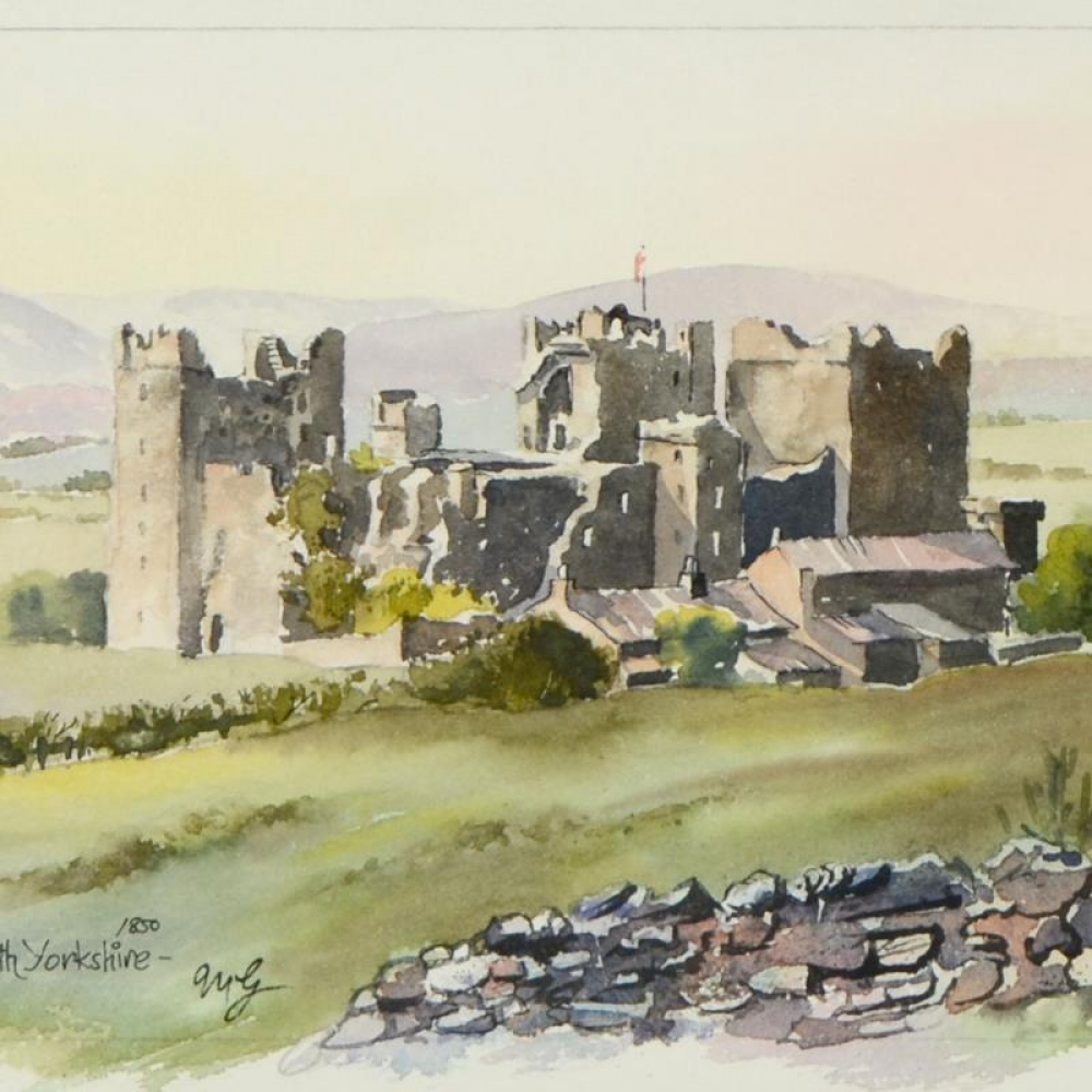 Martin Goode Signed "Castle Bolton, North Yorkshire" 15x13 Custom ...