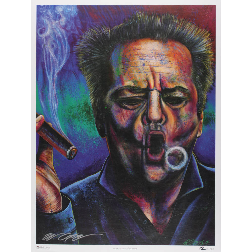 Bill Lopa Signed LE "Jack Nicholson" 18x24 Giclee (PA LOA) | Pristine ...