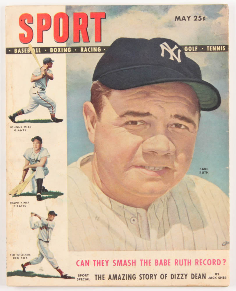 Vintage 1948 Sport Magazine Featuring Babe Ruth | Pristine Auction