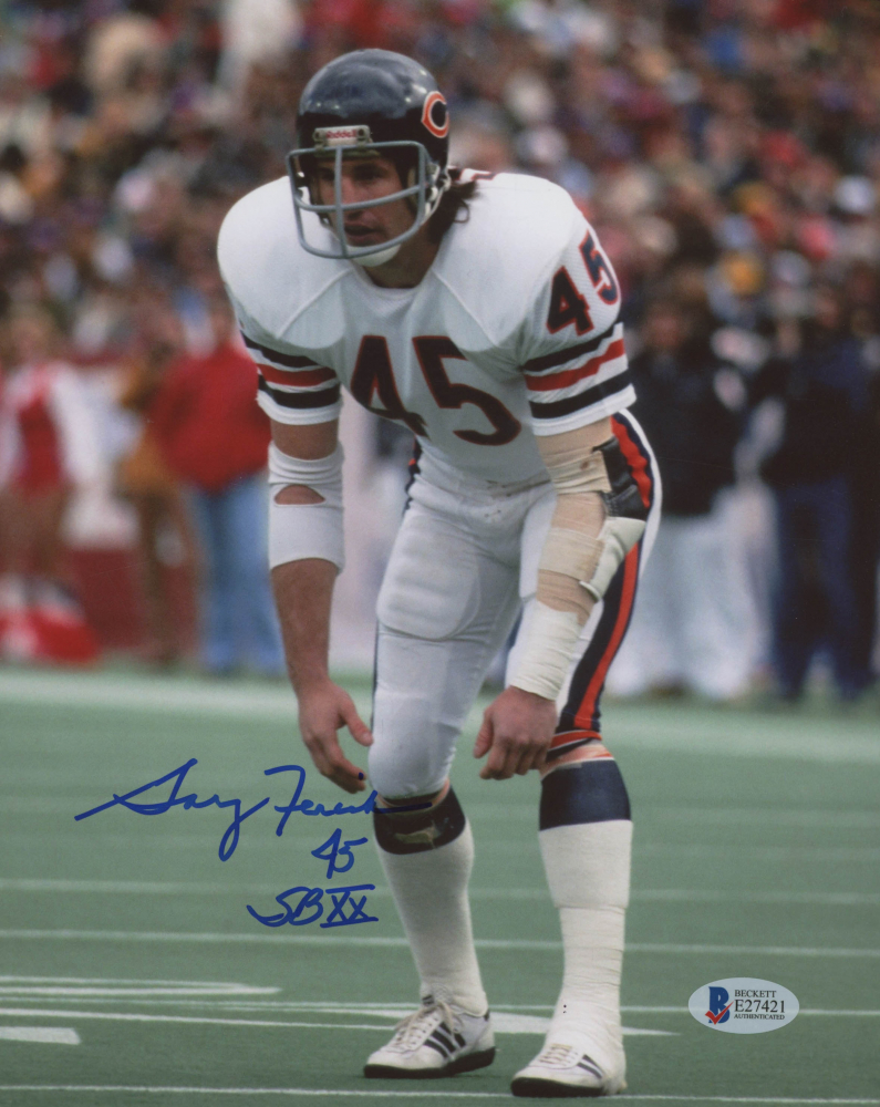 Gary Fencik Signed Bears 8x10 Photo Inscribed "SB XX" (Beckett COA ...