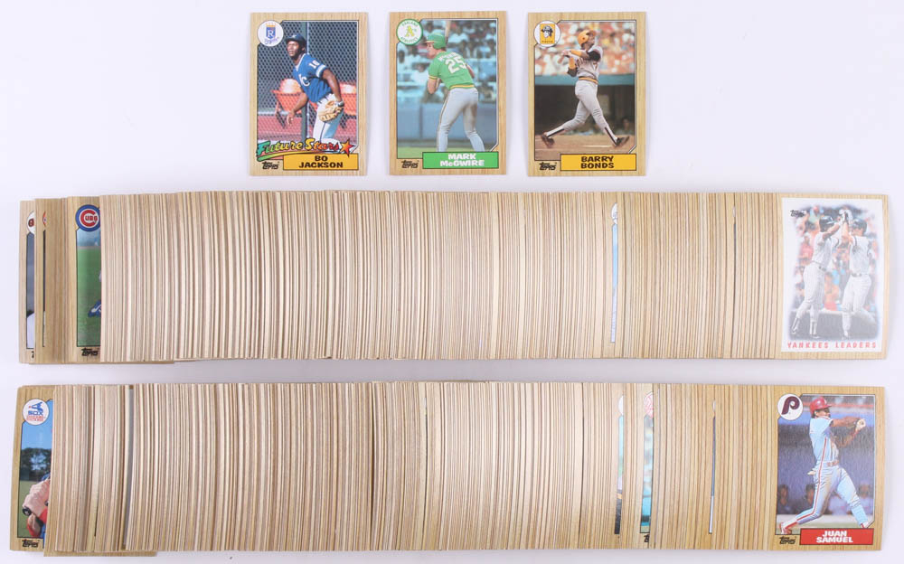 1987 Topps Complete Set of (792) Baseball Cards with #320 Barry Bonds ...