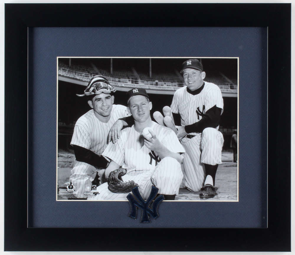 Yogi Berra, Mickey Mantle & Whitey Ford Yankees 13x15 Custom Framed ...