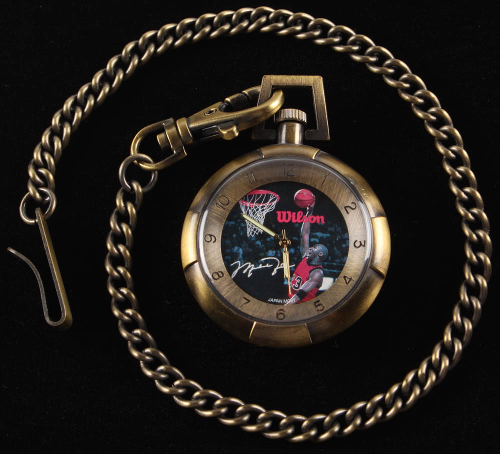 Wilson "Michael Jordan" Vintage Pocket Watch With Case | Pristine Auction