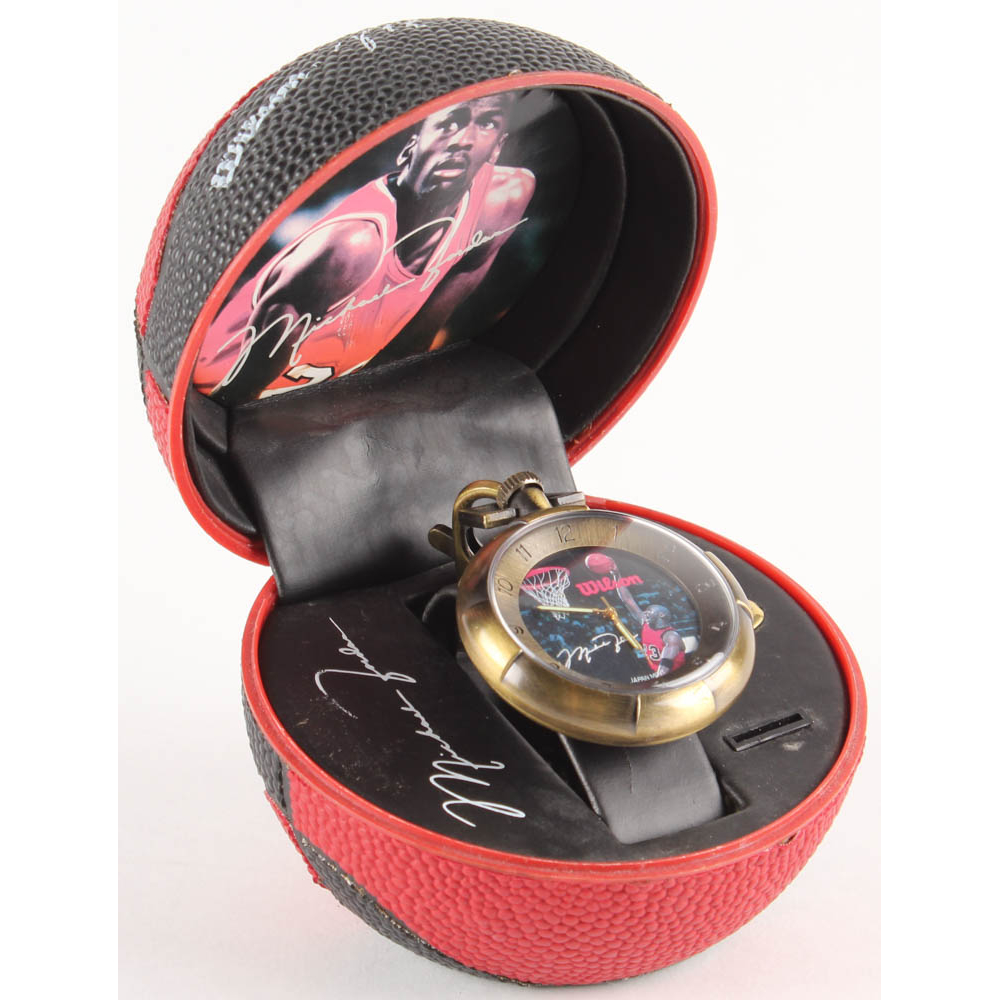 Wilson "Michael Jordan" Vintage Pocket Watch With Case | Pristine Auction