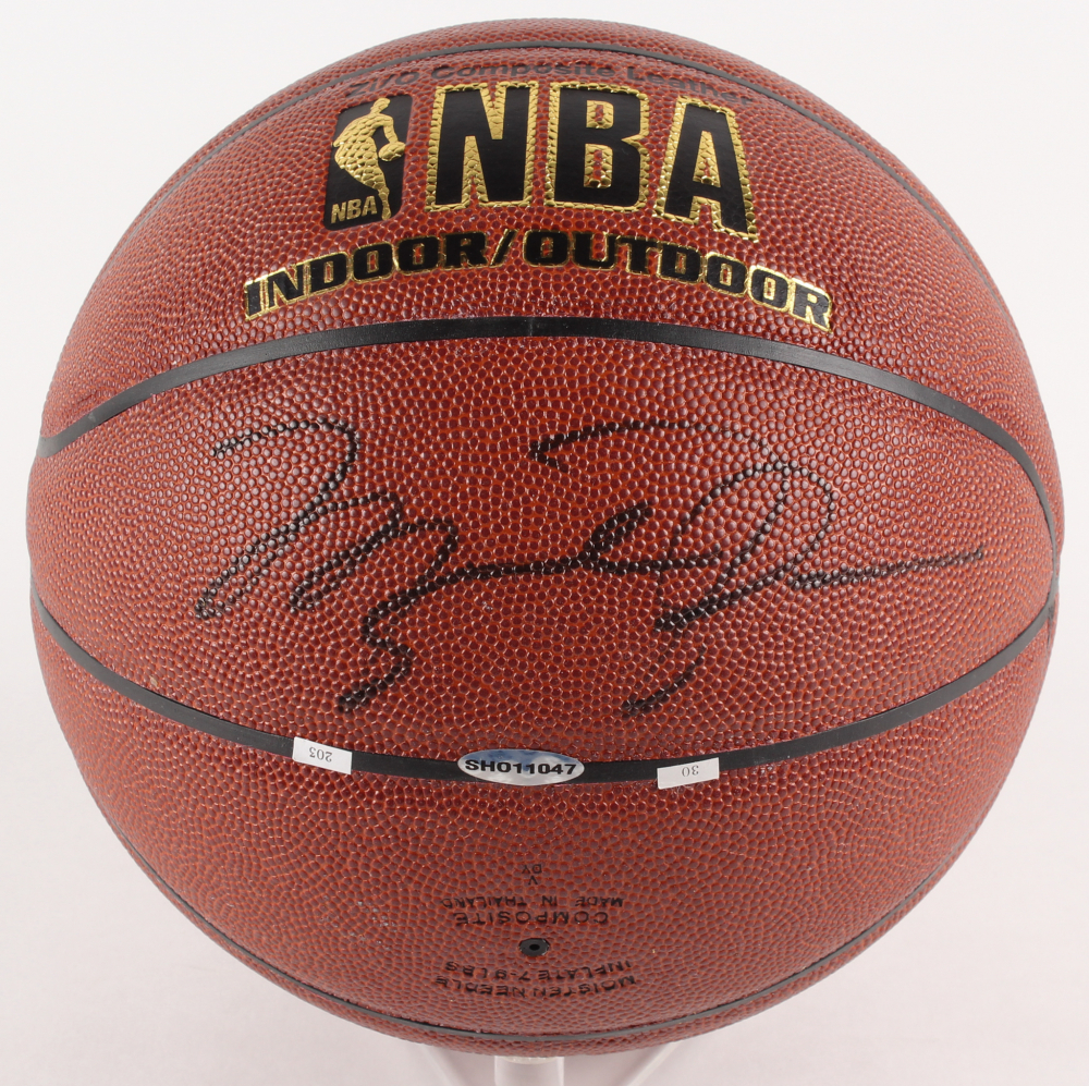 Michael Jordan, Magic Johnson & Larry Bird Signed Basketball (JSA ALOA ...