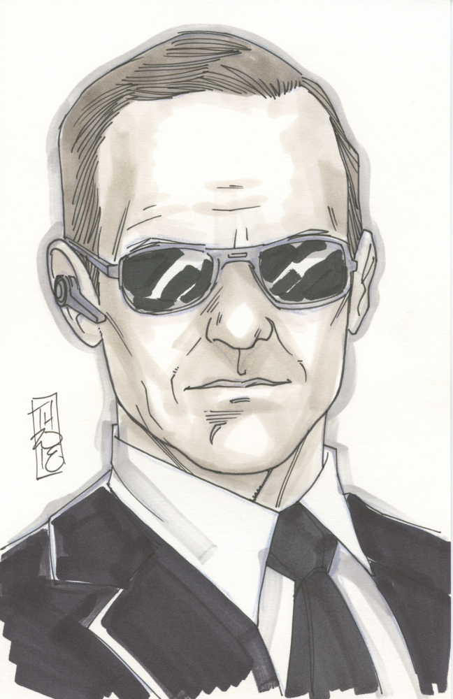 Tom Hodges - Agent Coulson - SHIELD - Marvel Signed ORIGINAL 5.5" x 8.5 ...