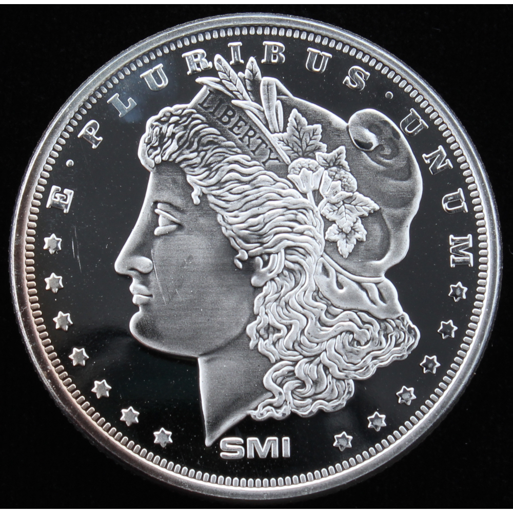 Morgan Dollar Design 1 oz. .999 Fine Silver Round | Pristine Auction