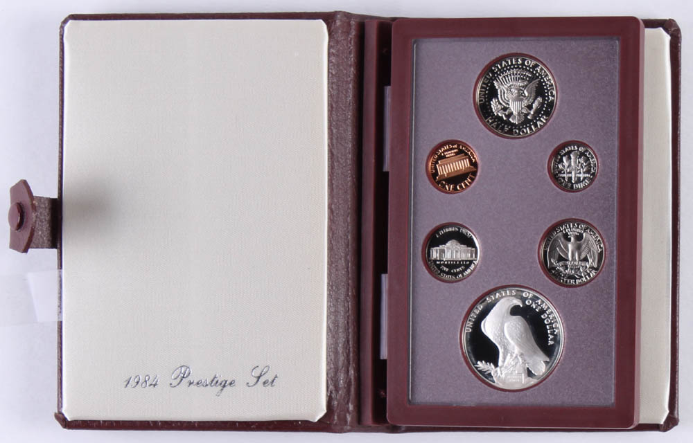 1984 United States Mint Olympic Prestige Proof Set with (6) Coins and ...