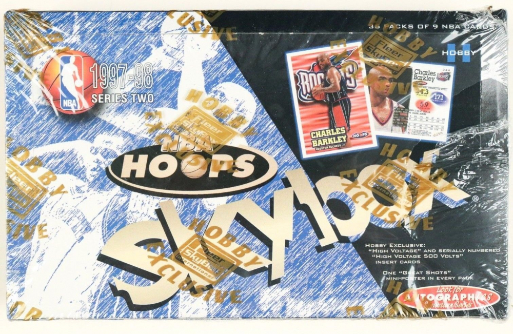1997-98 Skybox Hoops Basketball Series 2 Unopened Basketball Hobby Box ...