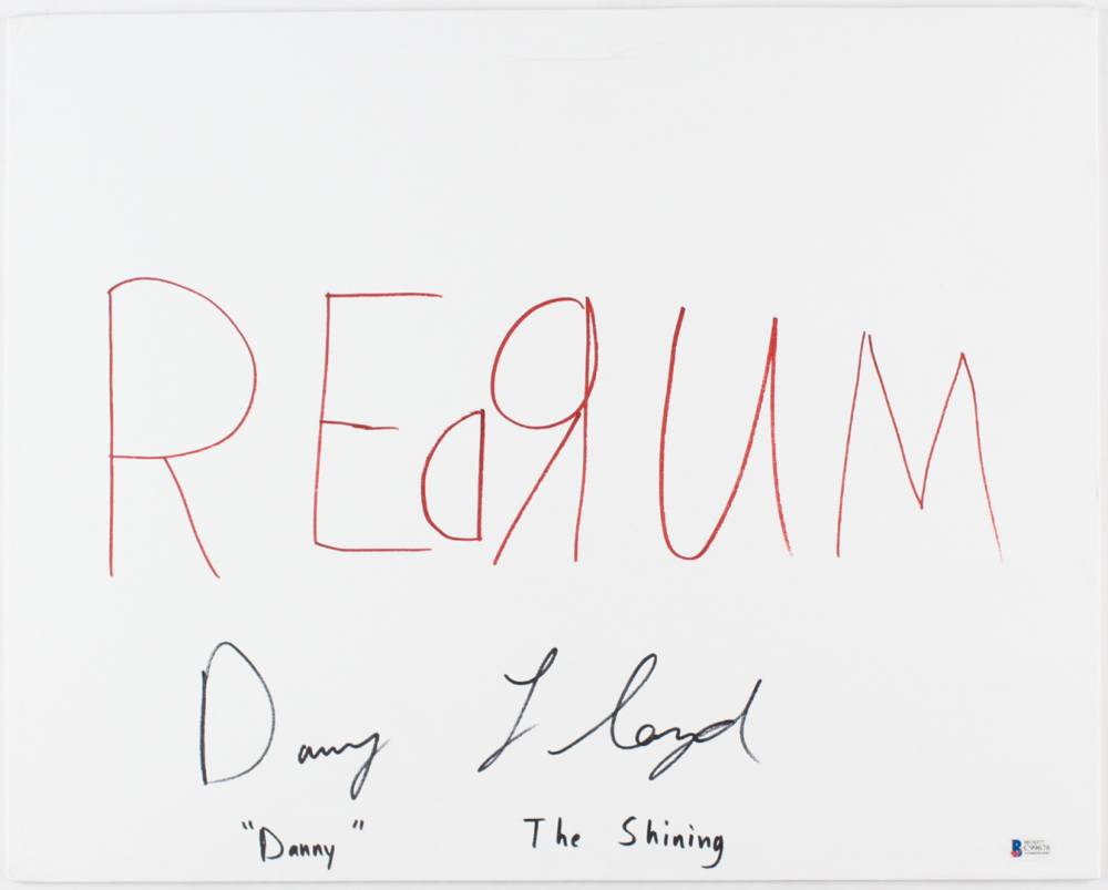 Danny Lloyd Signed "The Shining" 16x20 Canvas Inscribed "Danny", "The ...