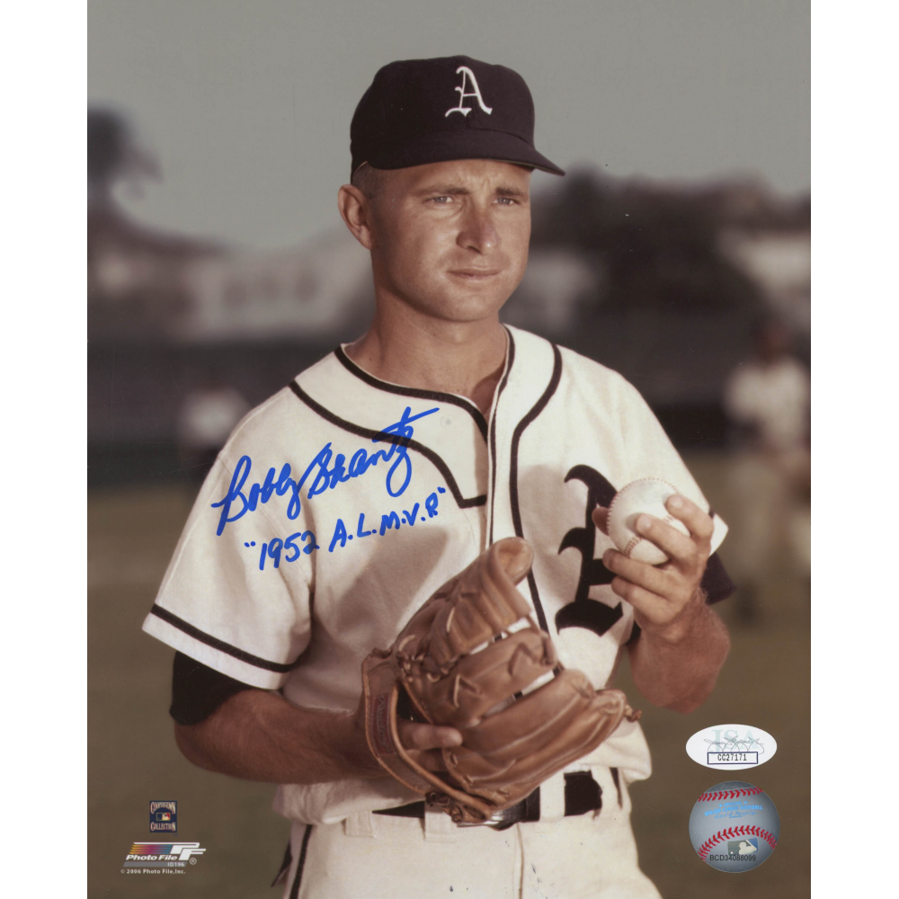 Bobby Shantz Signed Athletics 8x10 Photo Inscribed "1952 A.L. M.V.P ...