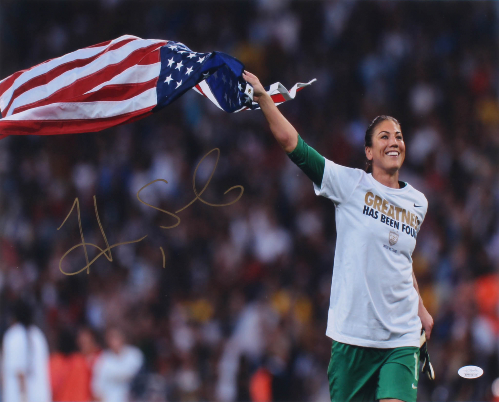 Hope Solo Signed Team USA 16x20 Photo (JSA Hologram) | Pristine Auction