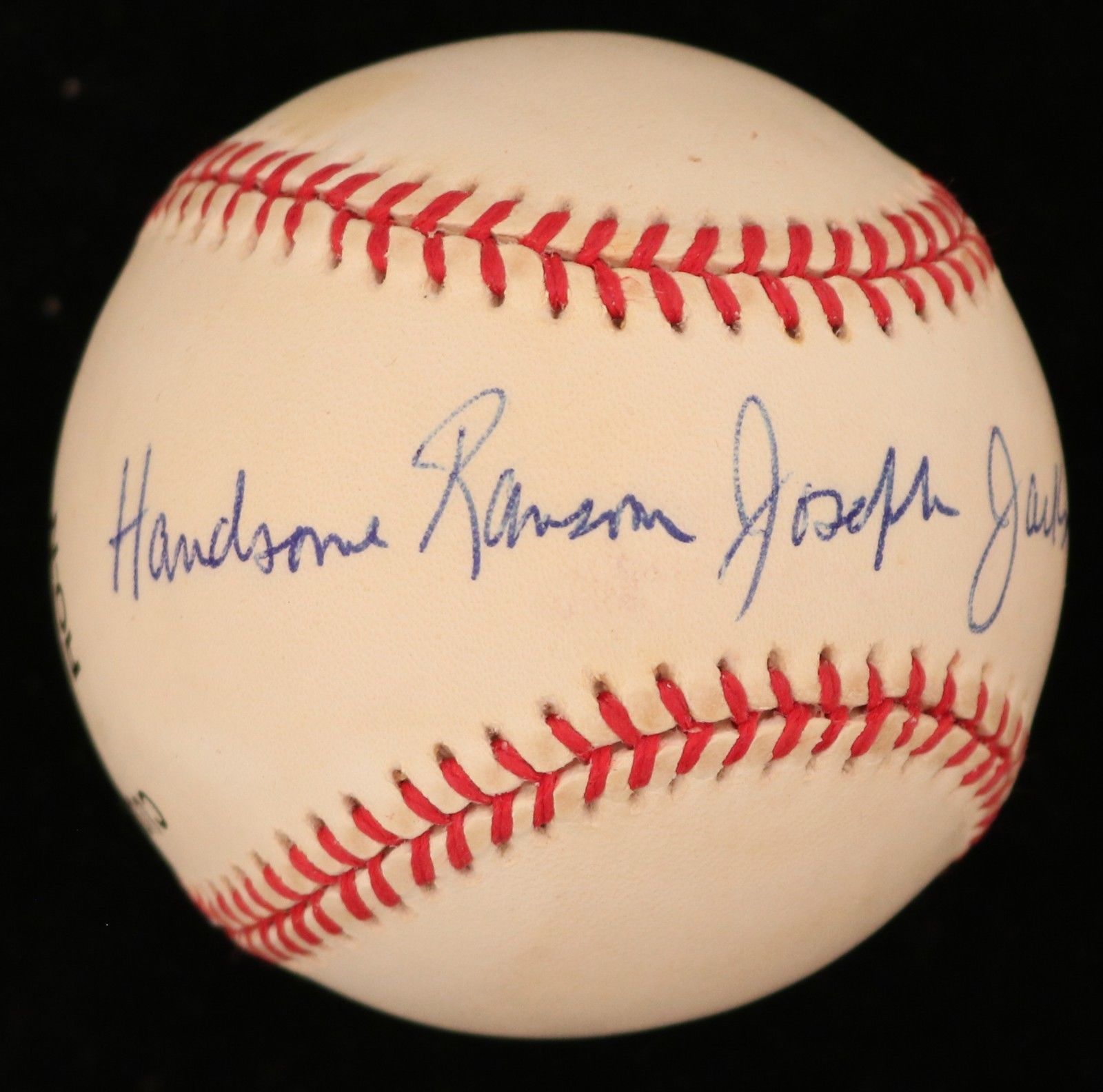 Ransom Joseph "Randy" Jackson Jr. Signed ONL Baseball (JSA Hologram ...