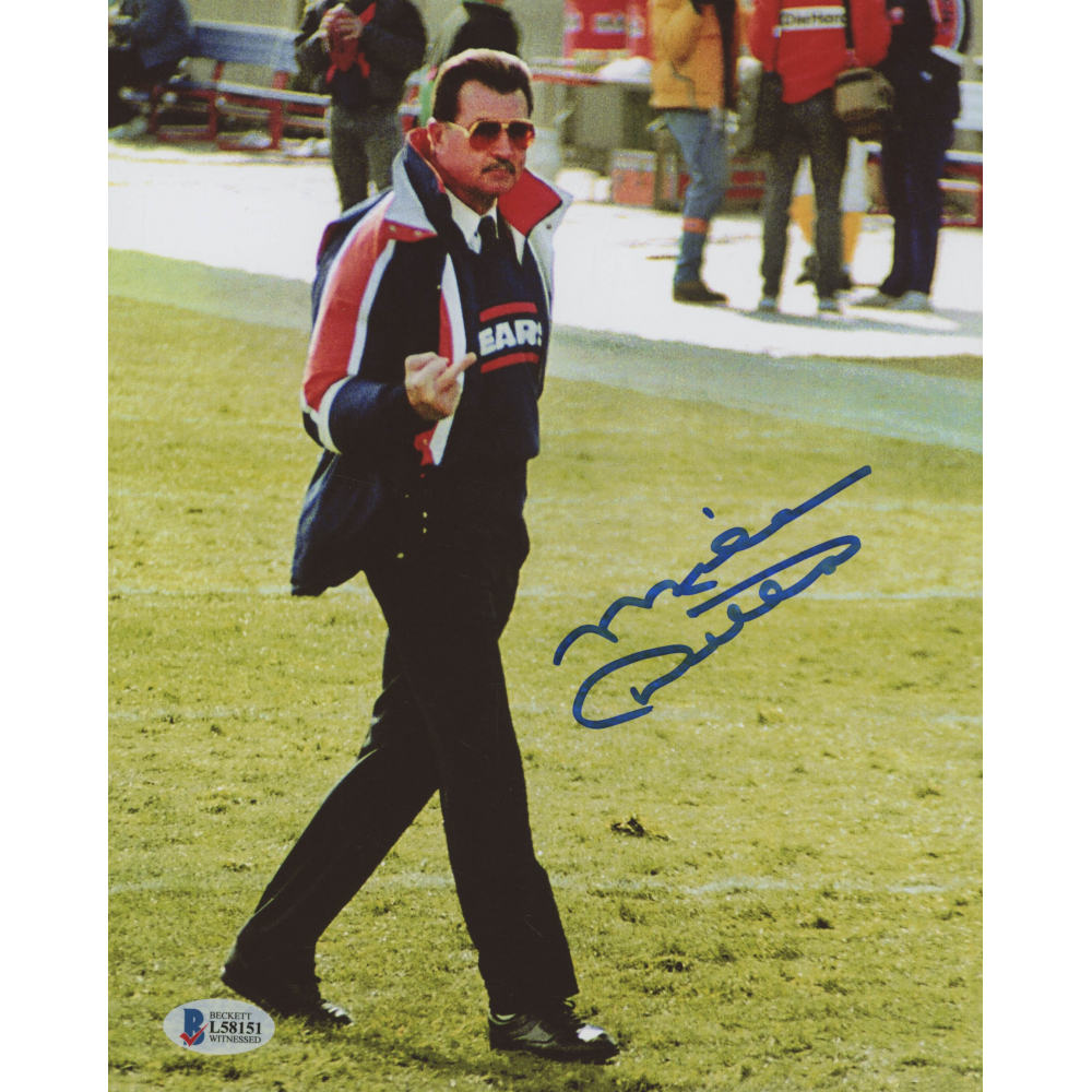 Mike Ditka Signed Bears 8x10 Photo (Beckett COA) | Pristine Auction