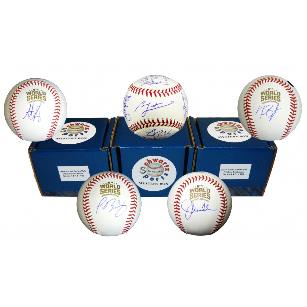 Chicago Cubs Signed Mystery Box 2016 World Series Baseball Limited to ...