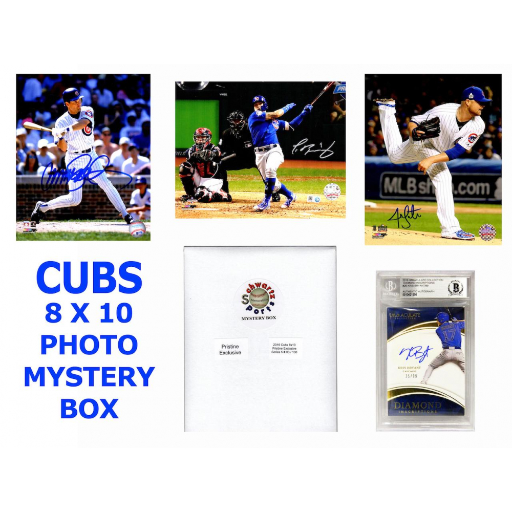 Chicago Cubs Signed Mystery Box 8x10 Photo - 2016 World Champions ...