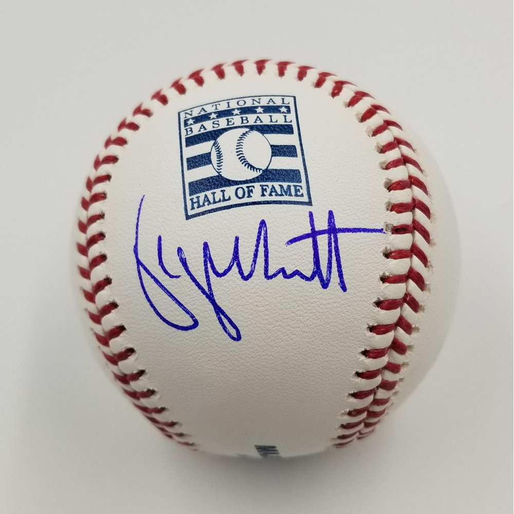 George Brett Signed Hall Of Fame Logo Baseball (MLB) | Pristine Auction