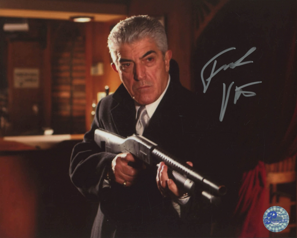 Frank Vincent Signed "Chicago Overcoat" 8x10 Photo (Pro Player Hologram ...