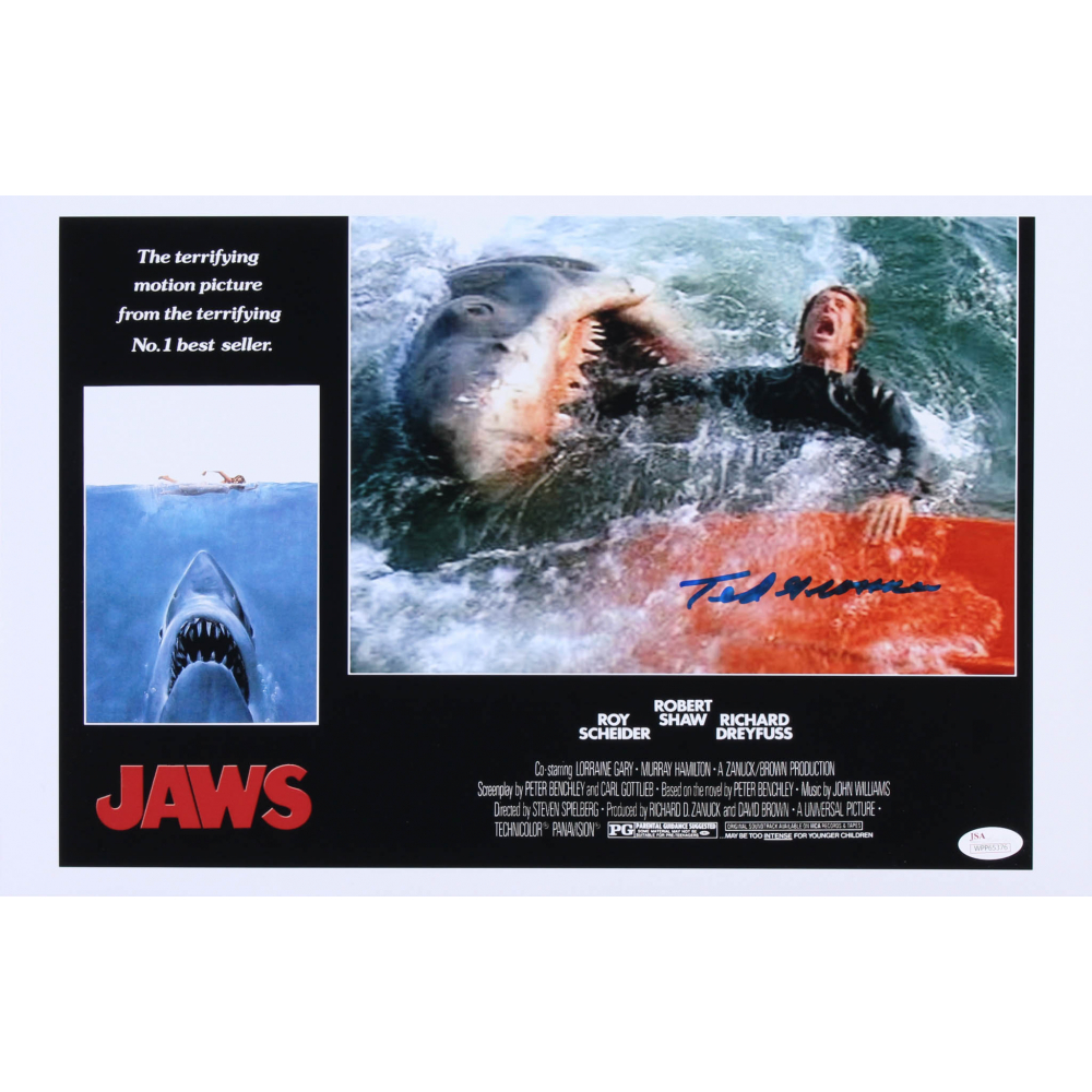 Ted Grossman Signed "Jaws" 11x17 Movie Poster Photo (JSA COA ...