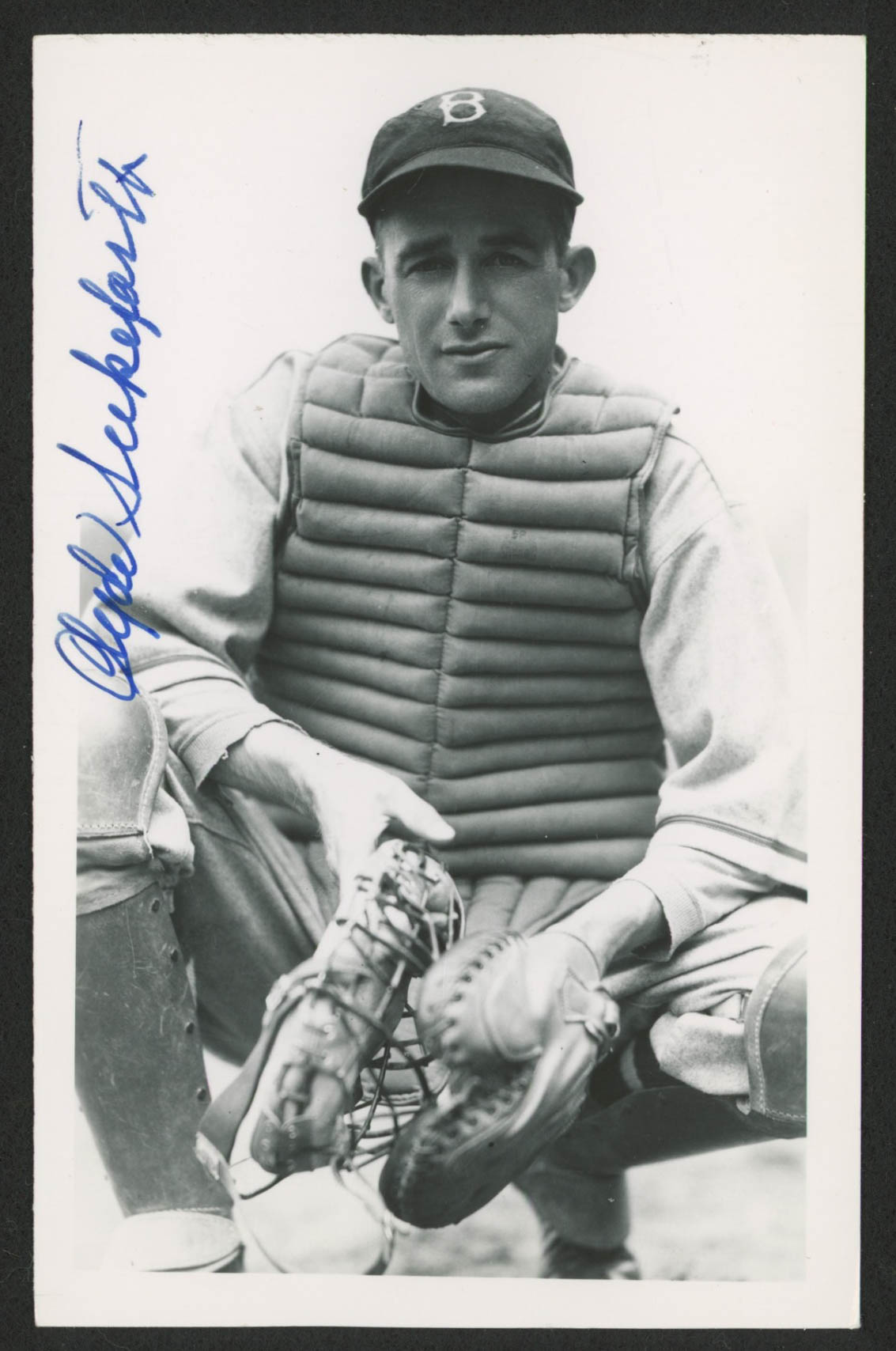 Clyde Sukeforth Signed Red Sox 3.5x5.5 Photo (PSA COA) | Pristine Auction