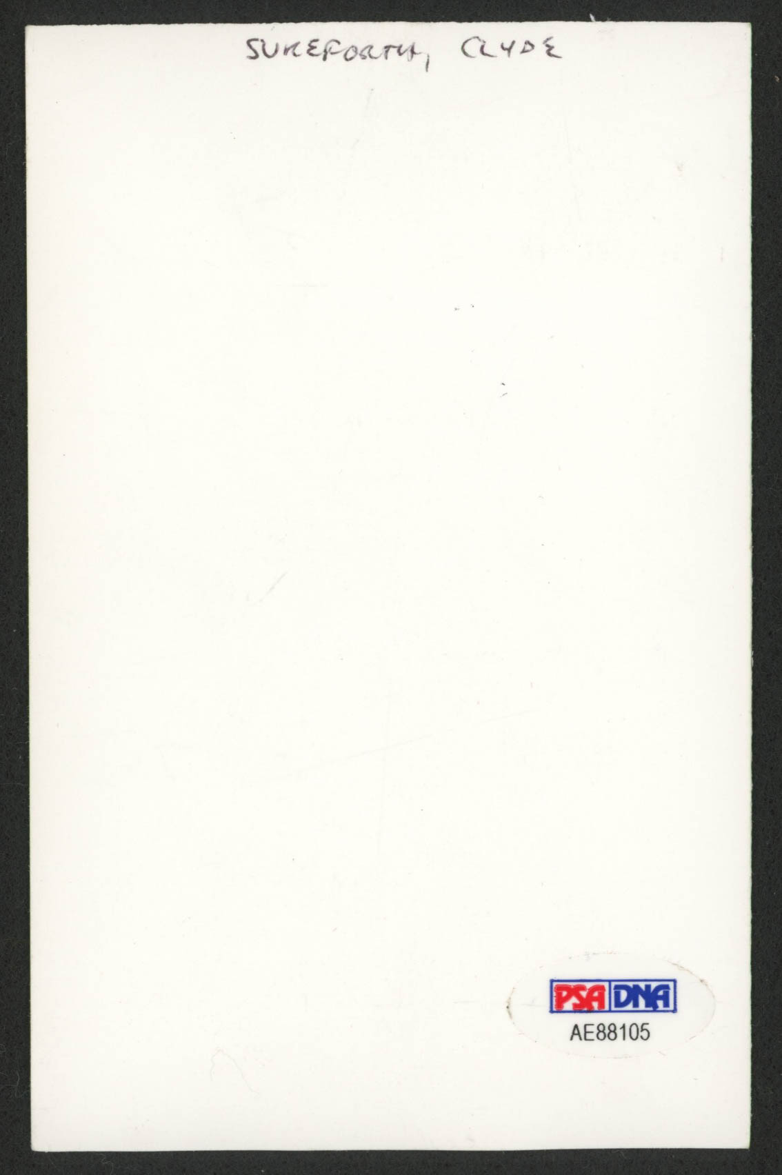 Clyde Sukeforth Signed Red Sox 3.5x5.5 Photo (PSA COA) | Pristine Auction