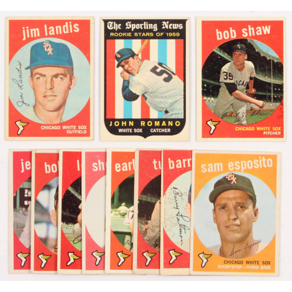 Lot of (11) White Sox 1959 Topps Baseball Cards with #493 Jim Landis ...