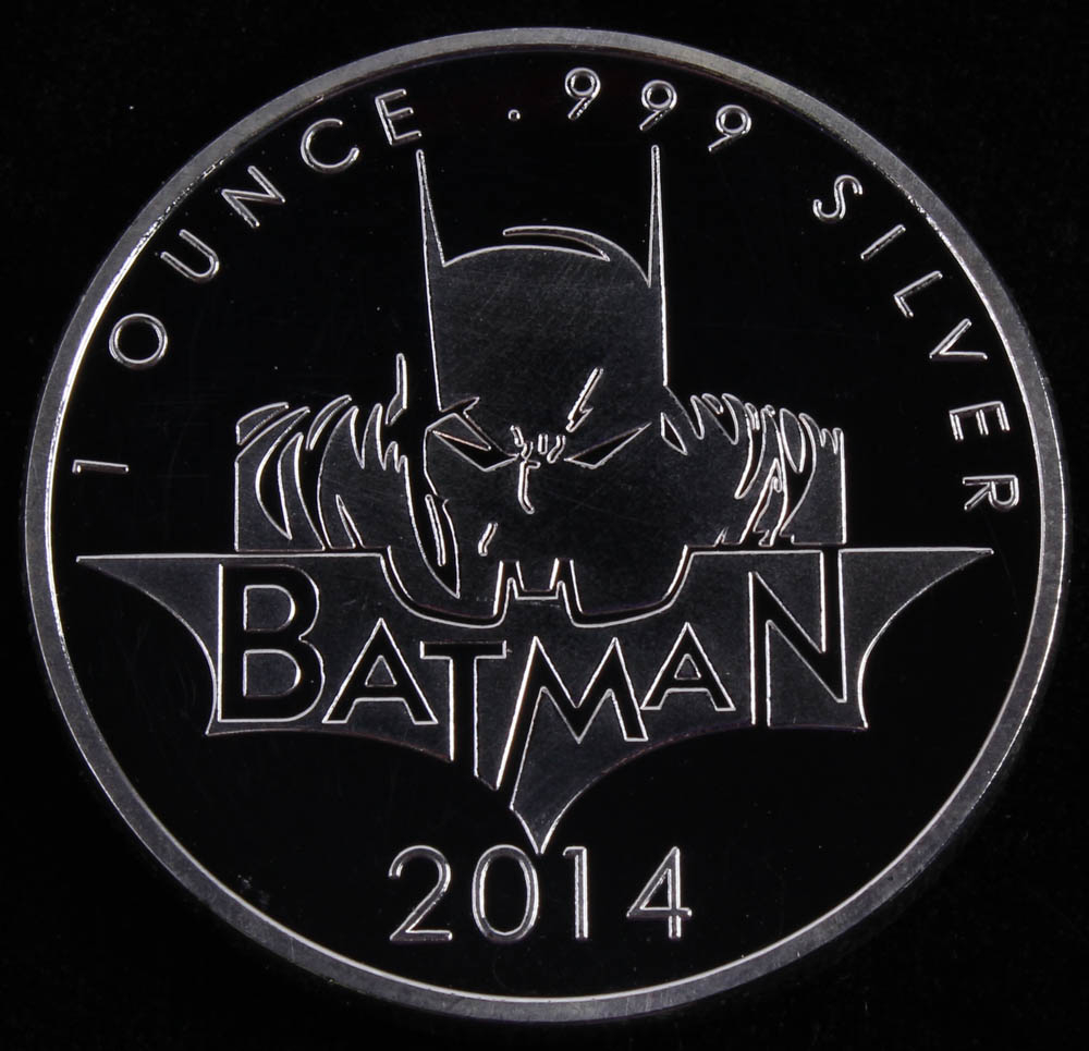 2014 1 Ounce Silver Batman Coin | Pristine Auction