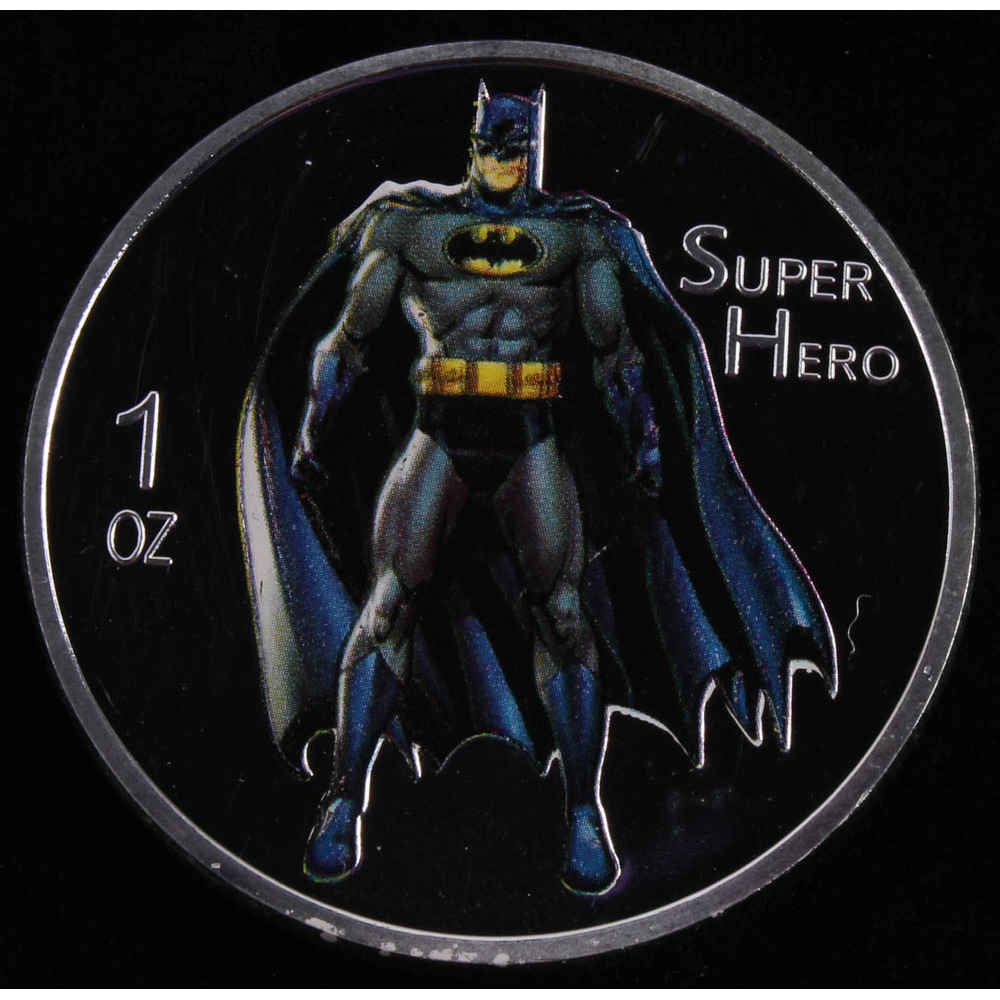2014 1 Ounce Silver Batman Coin | Pristine Auction