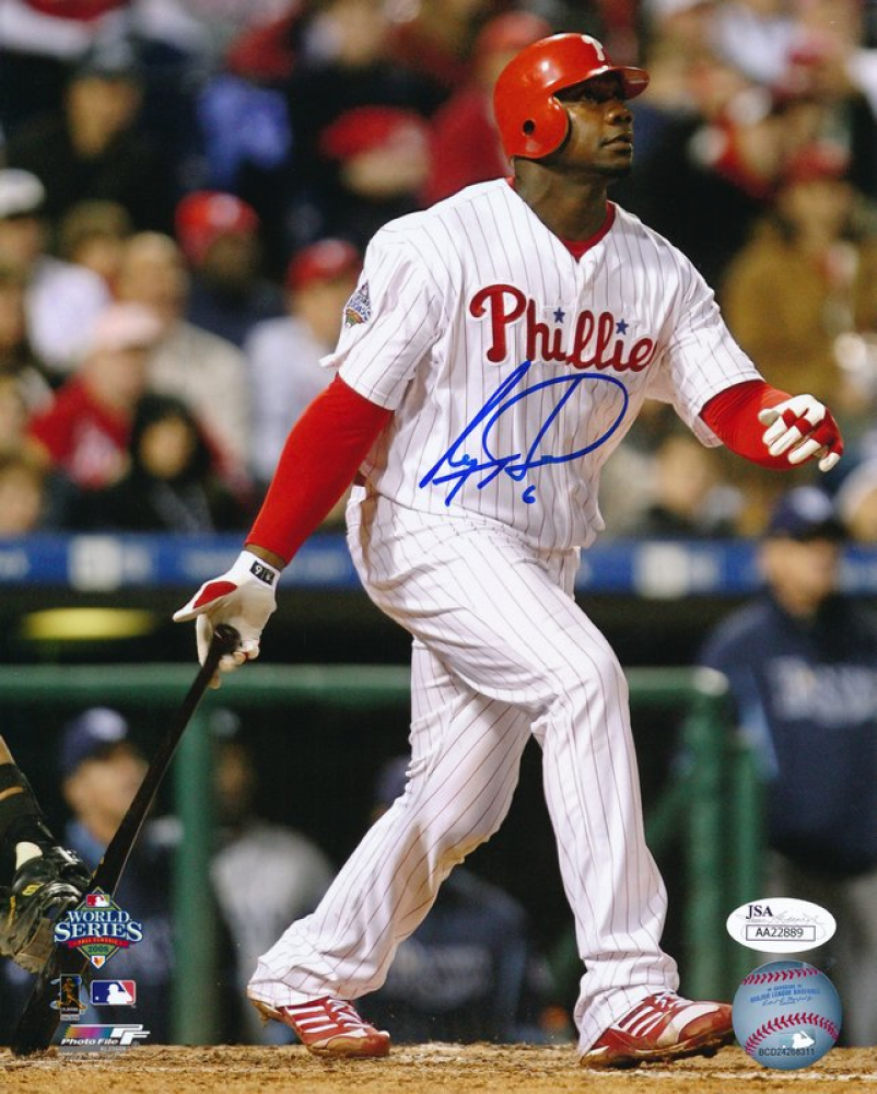 Ryan Howard Signed Phillies 2008 World Series 8x10 Photo (JSA COA ...