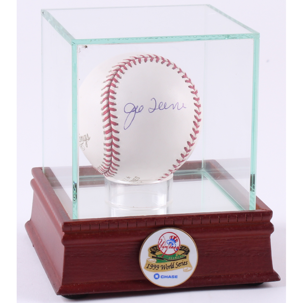 Joe Torre Signed Official 2000 World Series Baseball with Yankee Display Case (JSA Hologram ...