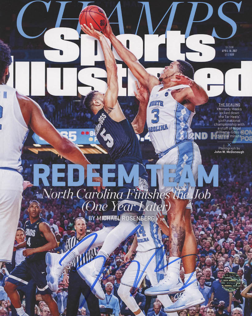 Kennedy Meeks Signed North Carolina Tar Heels 8x10 Photo (Legends COA ...