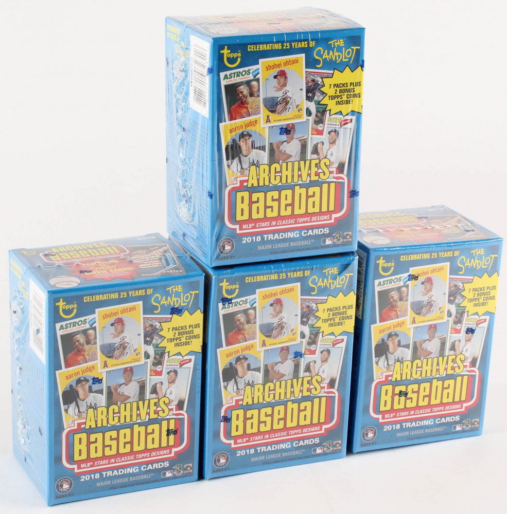 Lot of (4) 2018 Topps Archives Baseball Blaster Cards Box | Pristine ...