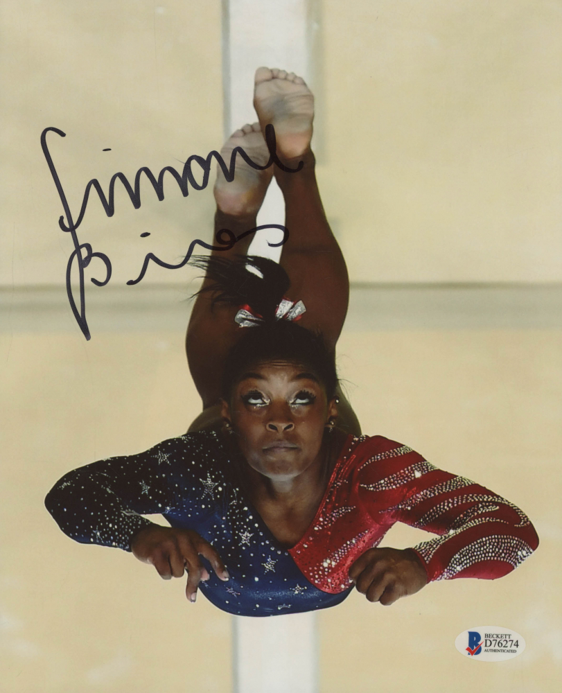 Simone Biles Signed Team USA 8x10 Photo (Beckett COA) | Pristine Auction