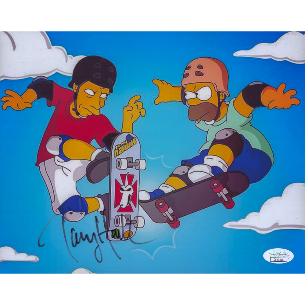 Tony Hawk Signed "The Simpsons" 8x10 Photo (JSA COA) | Pristine Auction