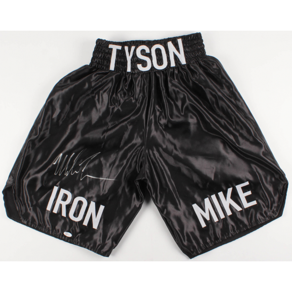 Mike Tyson Signed "Iron Mike" Boxing Trunks (JSA Hologram) | Pristine ...