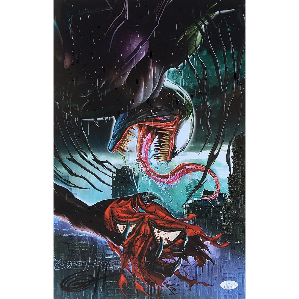 Greg Horn Signed "Venom: Spidey's Dead" 11x17 Lithograph (JSA COA ...