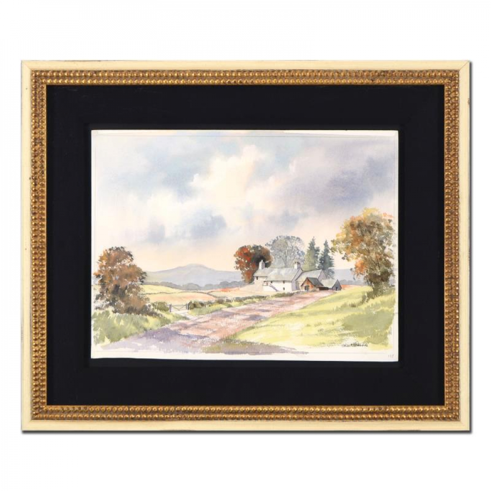 Martin Goode Signed 17x21 Custom Framed Original Watercolor Painting ...
