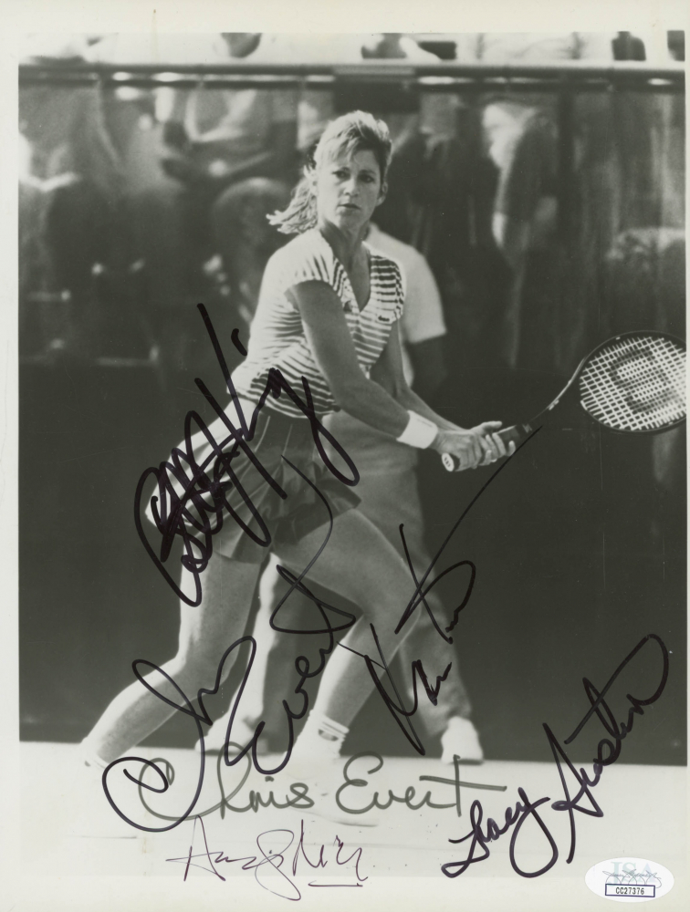 "Battle of the Sexes" 8x10 Photo Signed by (5) with Billie Jean King ...