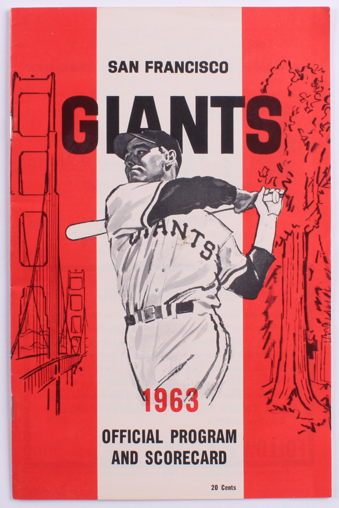 1963 Giants Official Program With Scorecard | Pristine Auction
