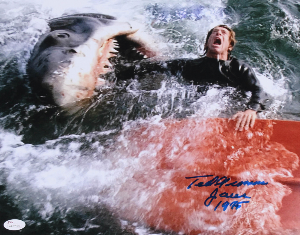 Ted Grossman Signed "Jaws" 11x14 Photo Inscribed "Jaws 1975" (JSA COA ...